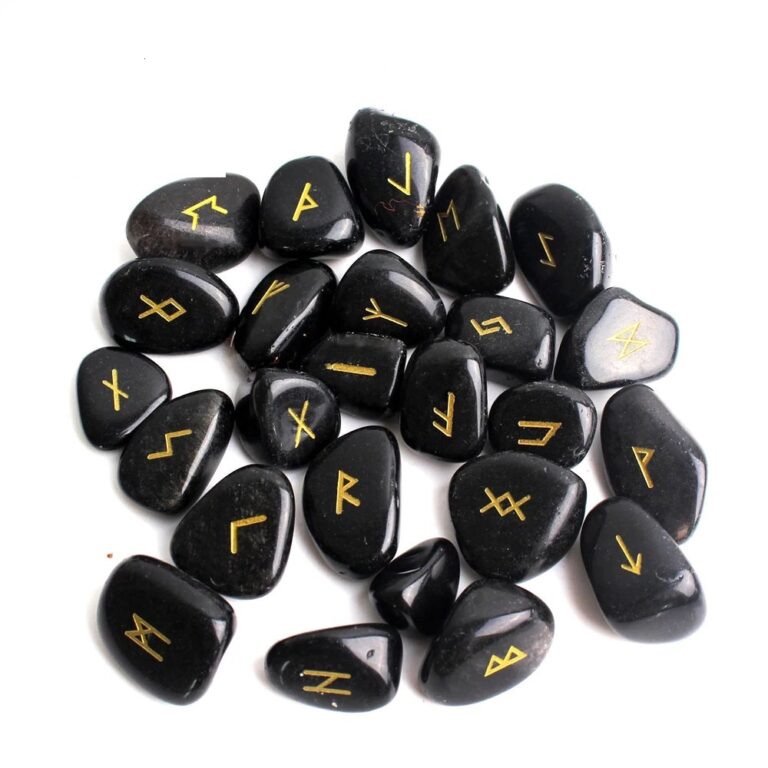 Acheter Runes Divinatoires Obsidienne : Divination Et Tirage